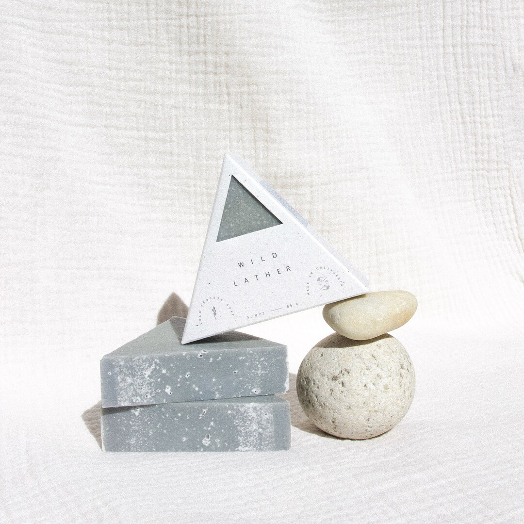 Black Salt Eucalyptus Triangle Soap / sauna / With Balsam Fir, Wild ...