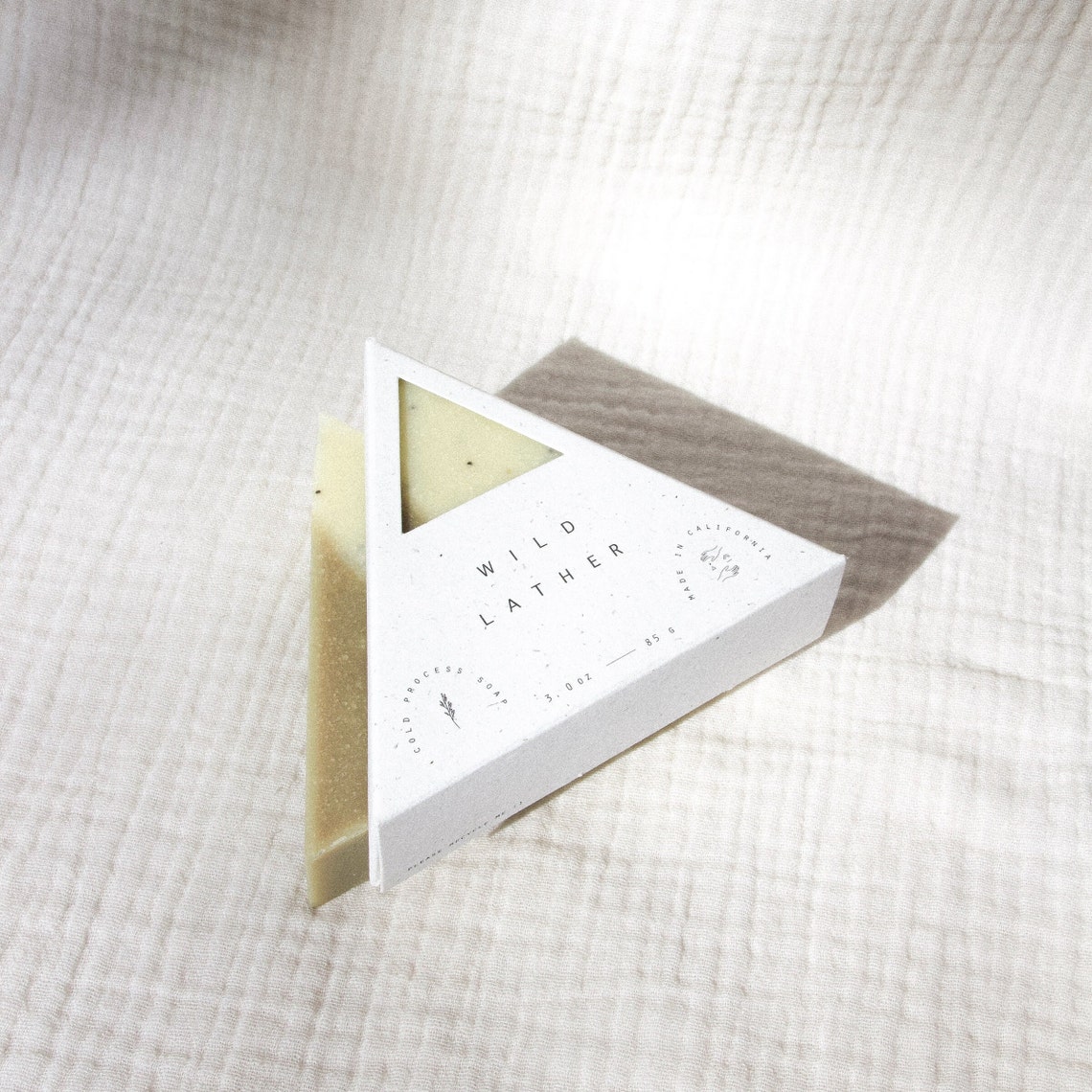 Sage + Matcha Triangle Soap / "osaka" / Soothing / Organic, Eco ...