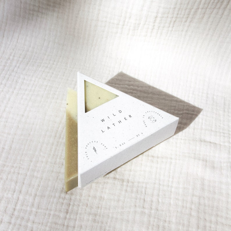 Sage + Matcha Triangle Soap / "osaka" / Soothing / Organic, Eco ...
