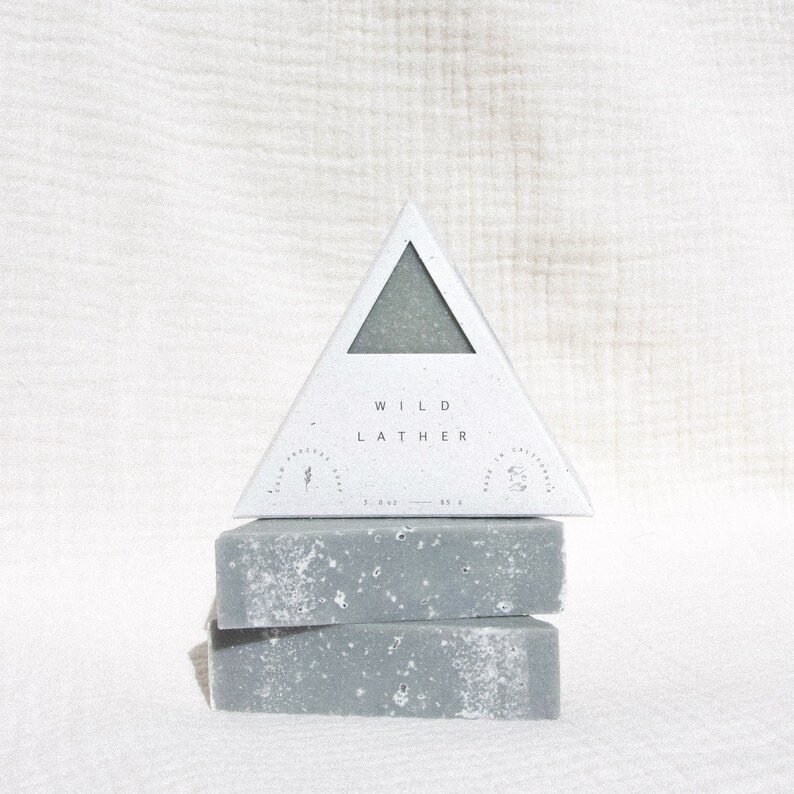 Black Salt Eucalyptus Triangle Soap / sauna / With Balsam Fir, Wild ...