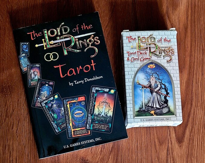 1997 the Lord of the Rings Tarot Cards Set Deck and Paperback Book ...