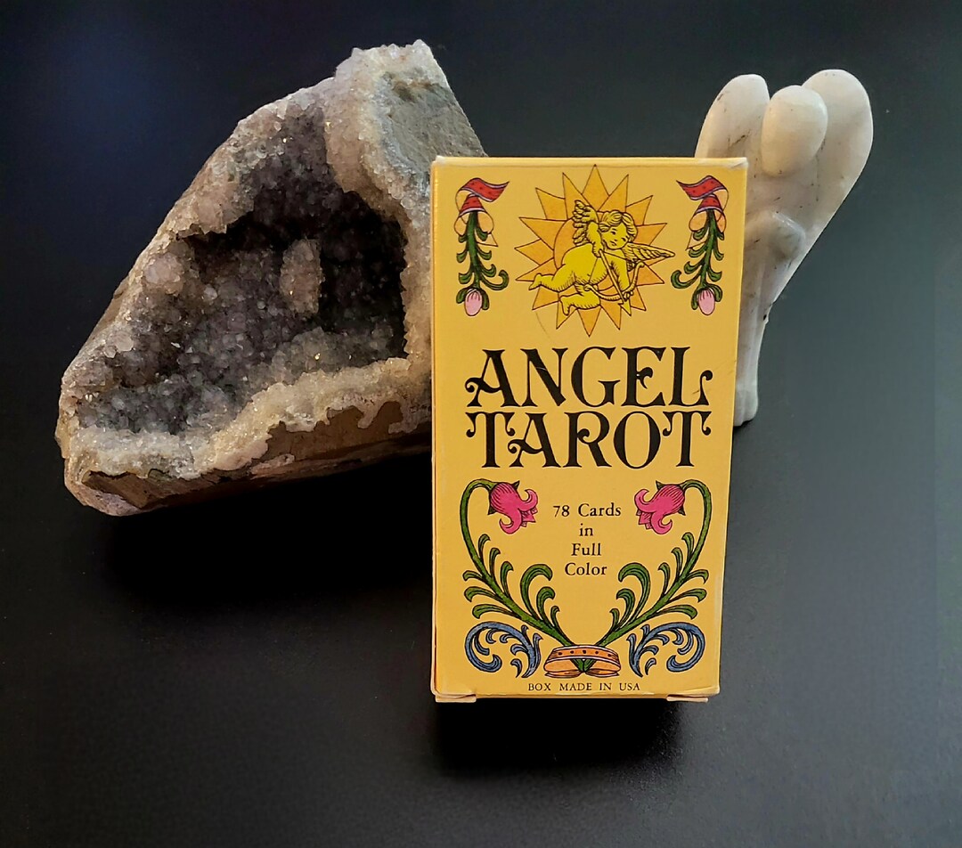 ANGEL TAROT by Stuart R. Kaplan 1980 OOP Marseilles Deck Printed in ...