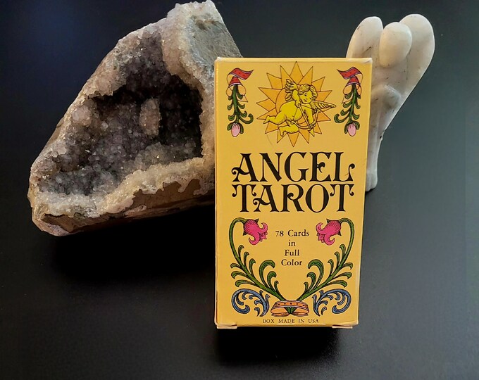 ANGEL TAROT by Stuart R. Kaplan 1980 OOP Marseilles Deck Printed in ...