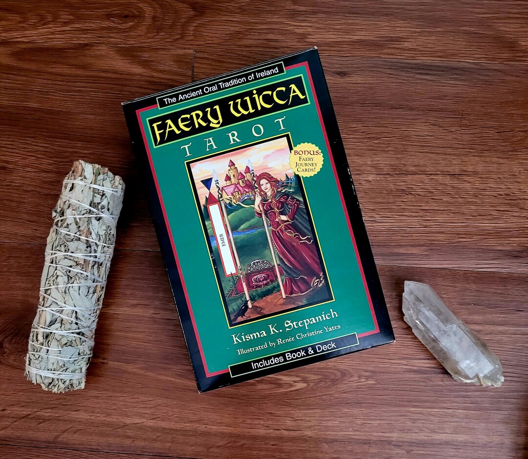 1998 FAERY WICCA Tarot Full Size Set 1st Edition 1st Printing Kisma K ...