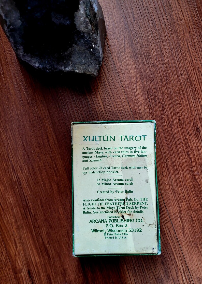 Vintage 1976 Xultún Maya Tarot Deck Created by Peter Balin Aracana ...