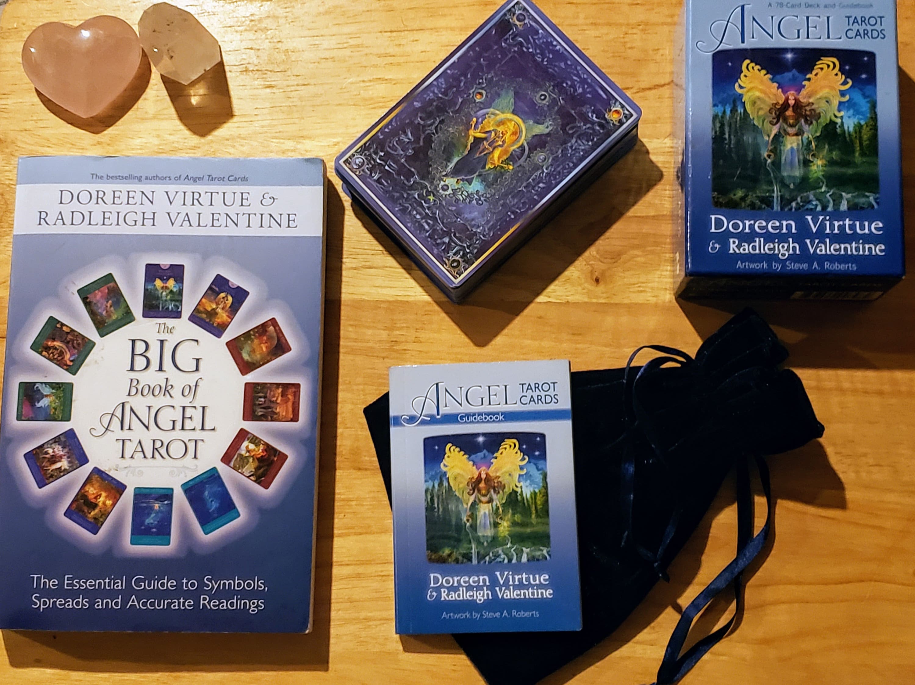 Doreen Virtue Angel Tarot Deck Plus the Big Book of Angel Tarot With ...