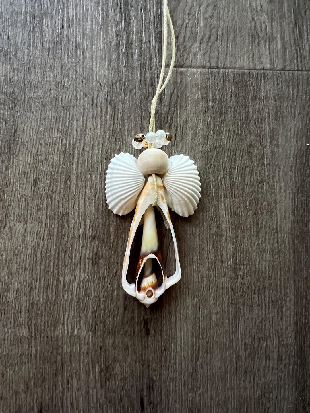 Shell Angel Ornament, Sliced Shell, Handmade - Etsy