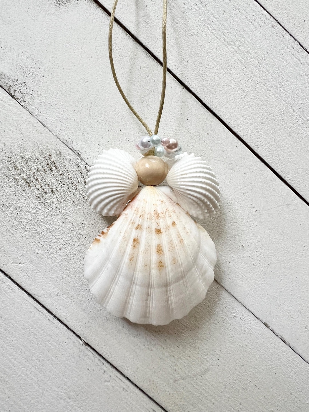 Angel Ornament, Shell Angel, Seashell Angel, Christmas Ornament Small ...