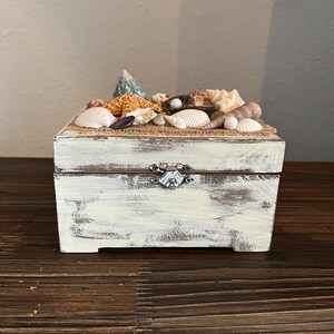 Jewelry Box, Seashell Box, Starfish Jewelry Box, Small Beach Theme Box ...