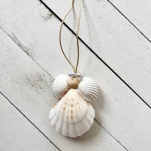 Angel Ornament, Shell Angel, Seashell Angel, Christmas Ornament Small ...