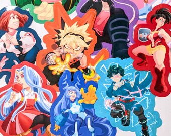 My Hero Stickers - Etsy