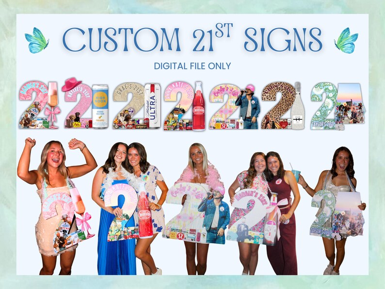 21st Birthday Sign | Birthday Neck Sign | 21st Sign | 21st Wearable ...