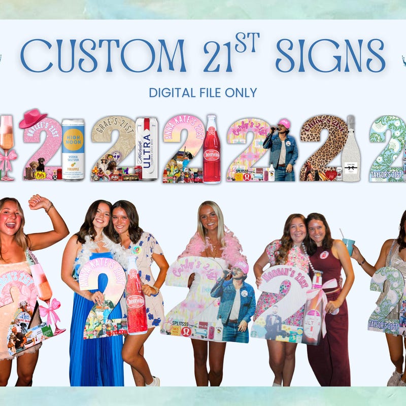 21st Birthday Signs - Etsy