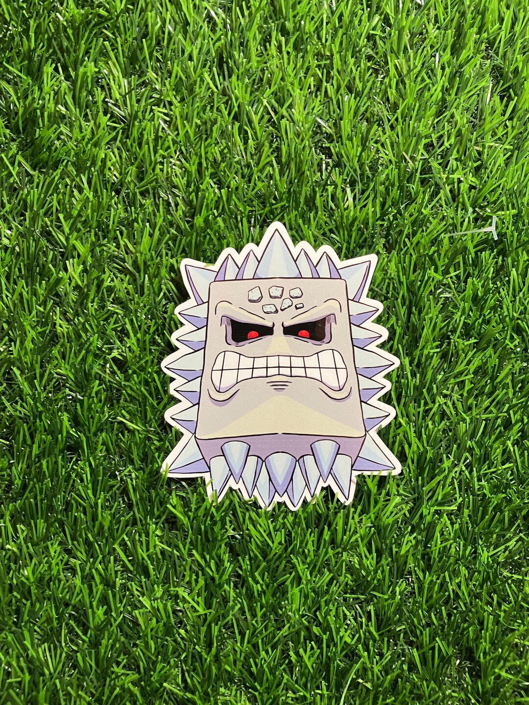 SUPER MARIO* Thwomp 4-inch Waterproof Vinyl Sticker - Etsy