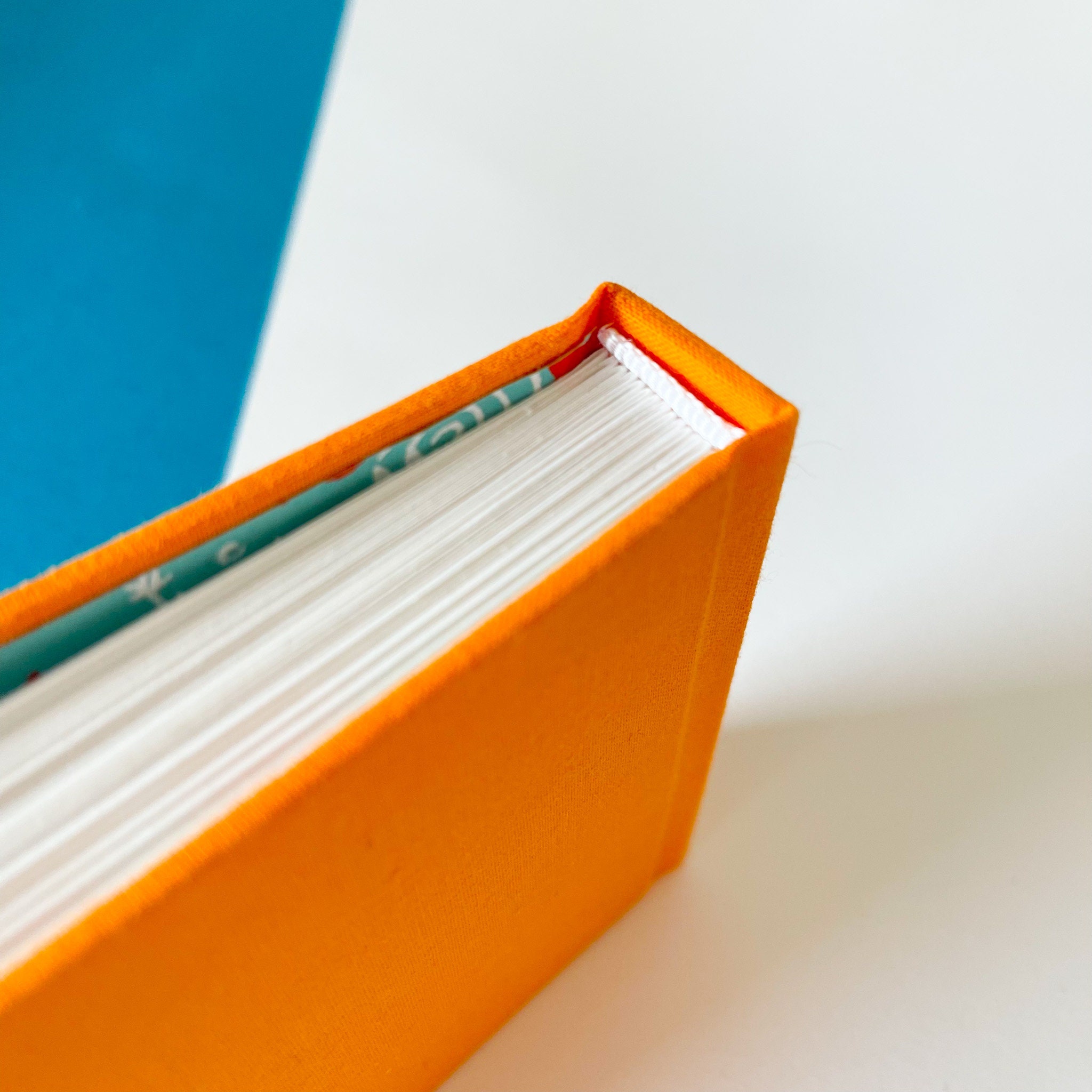 Small Orange Notebook With Koi Fish Paper, Bright Colored Journal ...