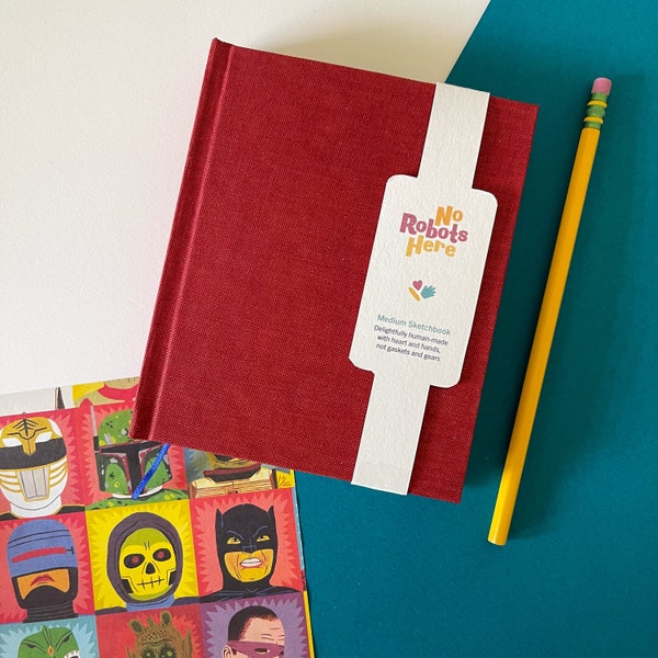 Red Sketchbook - Etsy