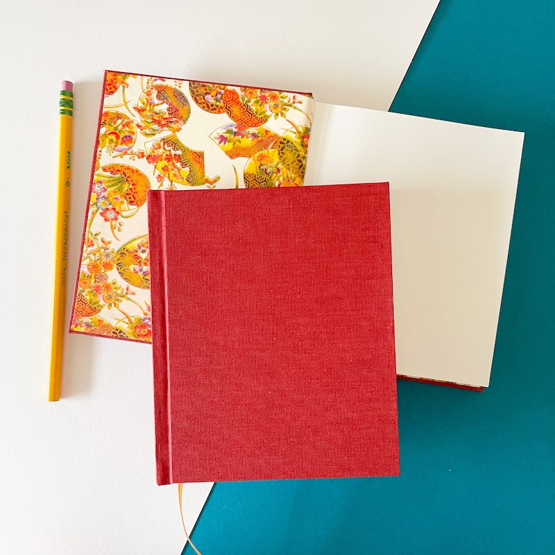Red Hard Cover Sketchbook - Etsy