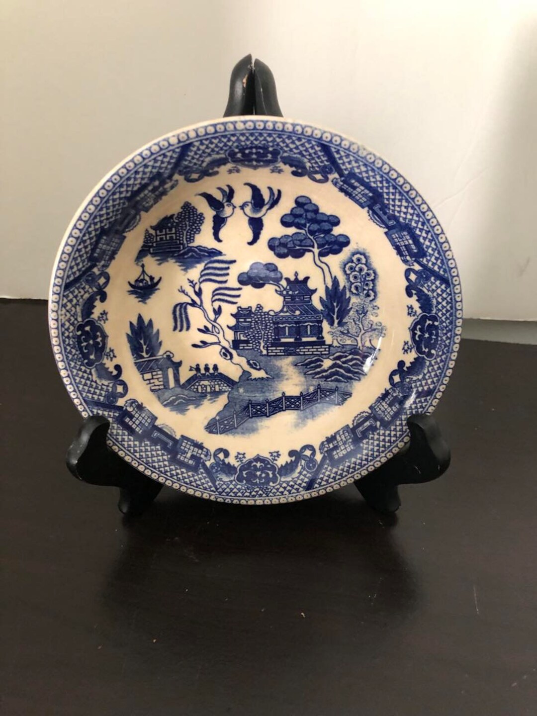 Vintage Blue Willow Pattern Set of 3-6" Berry Bowls. - Etsy