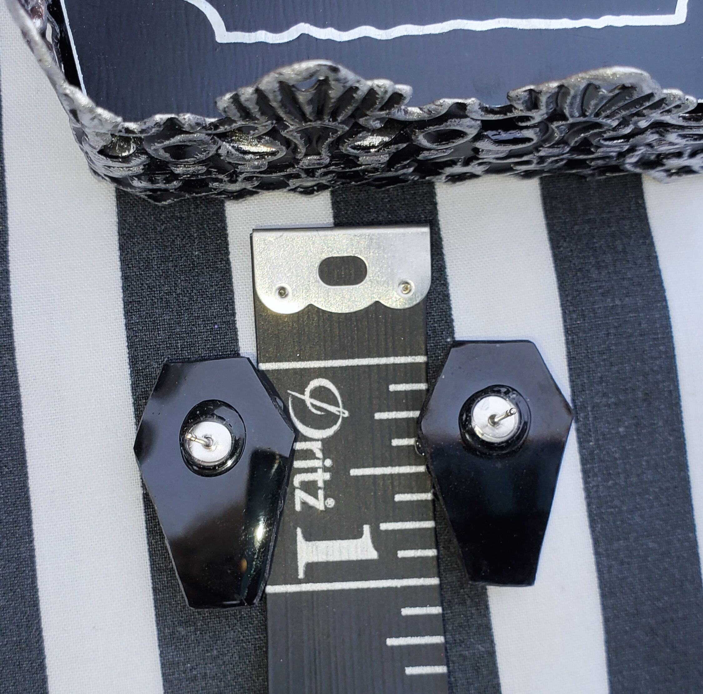 Diamond Coffin Earrings Rhinestone Coffins Coffin Wedding | Etsy