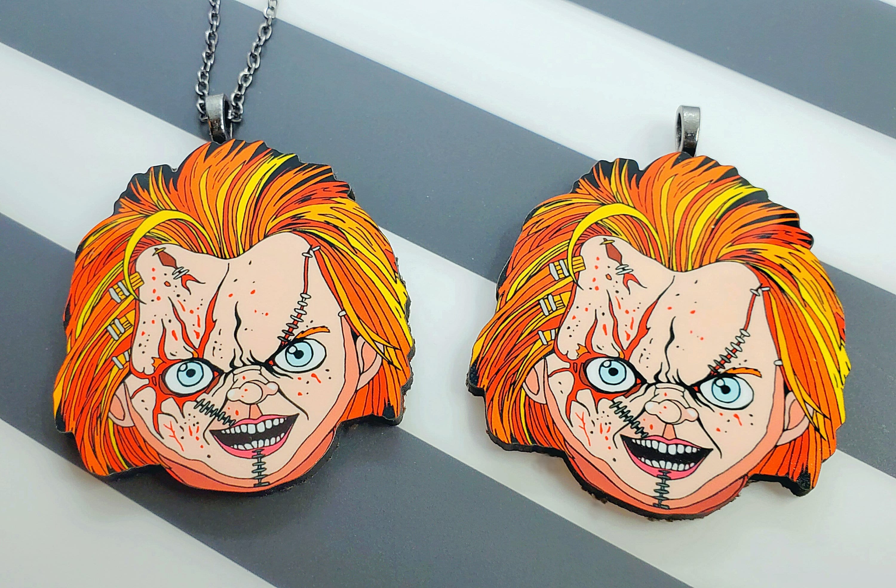 Chucky Necklace Chucky Doll Head Pendant Hi I'm - Etsy