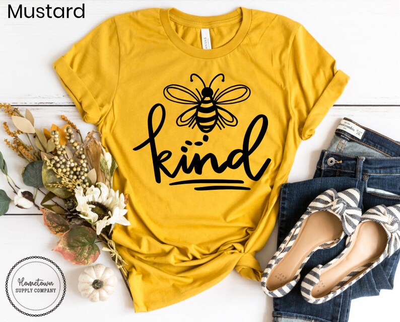 Be Kind Shirt Kindness T-Shirts Bee Kind Cute Shirts for | Etsy