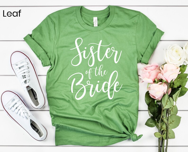Sister of the Bride Shirt - Wedding Shirts, Bridal Party Shirts ...