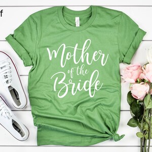 Mother of the Bride Shirt, Wedding Shirts, Bridal Party Shirts, Parent ...