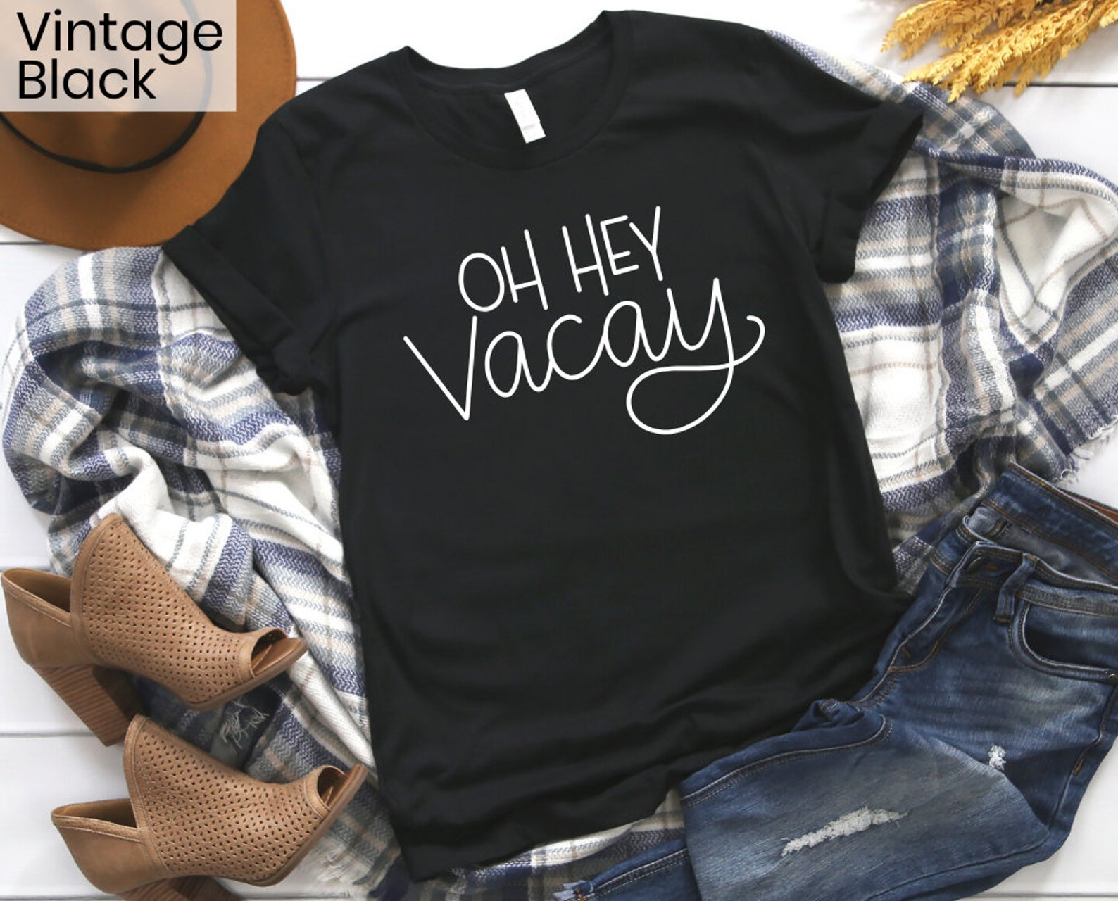 Oh Hey Vacay Shirt, Vacation Shirt, Girls Trip Shirt, Vacay Tee, Travel ...