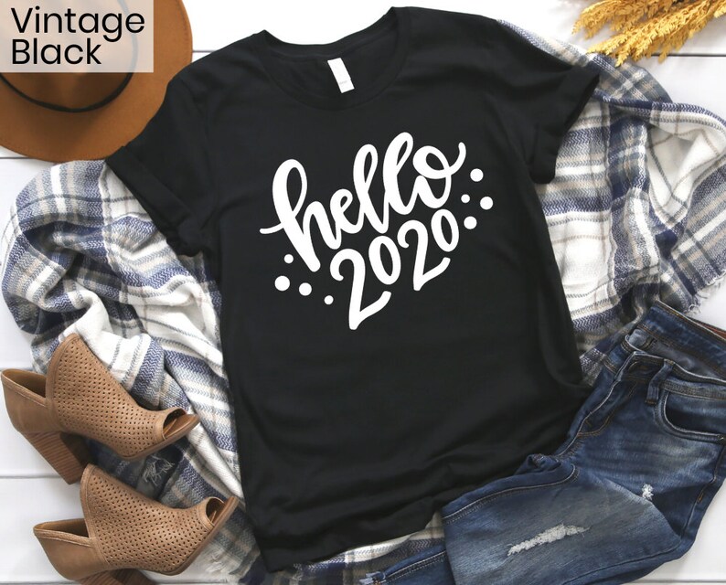 Hello 2020 Shirt - New Years Eve, NYE T-shirt, Senior Tee, Happy New ...