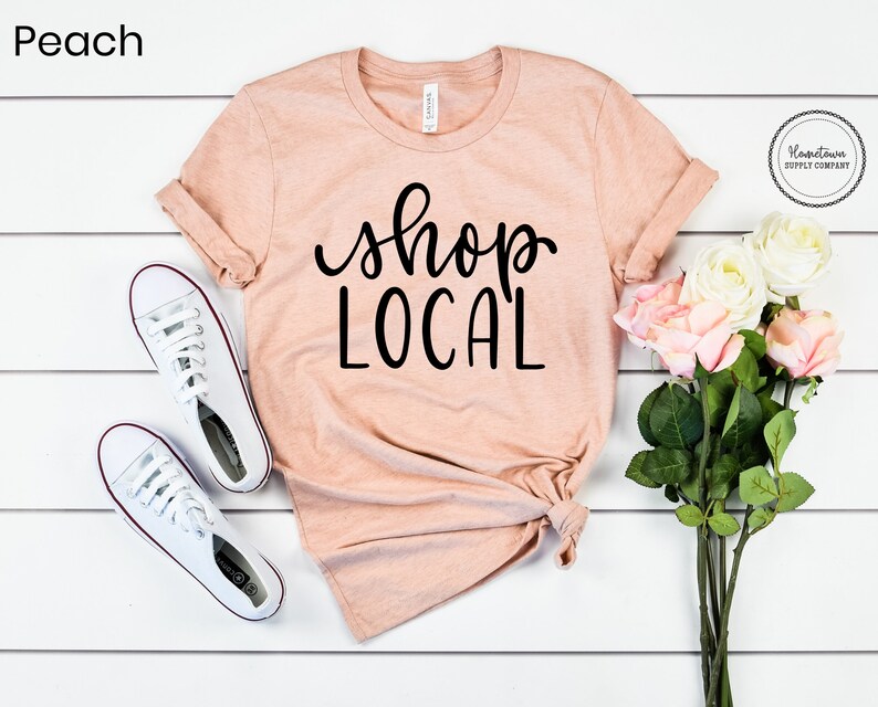 Shop Local Shirt Small Business Owner Tee Cute Vendor Tee | Etsy