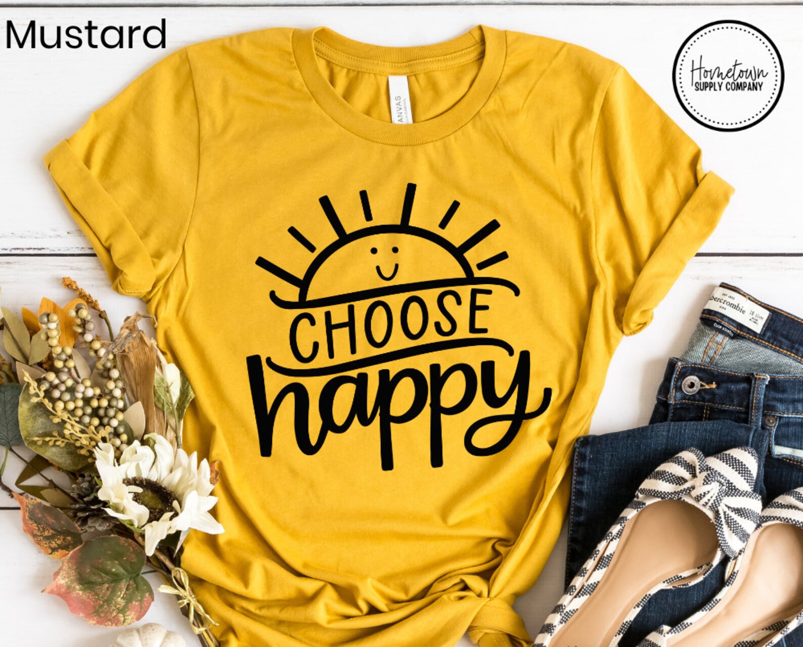 Choose Happy Shirt Inspirational Shirt Happiness Shirt - Etsy