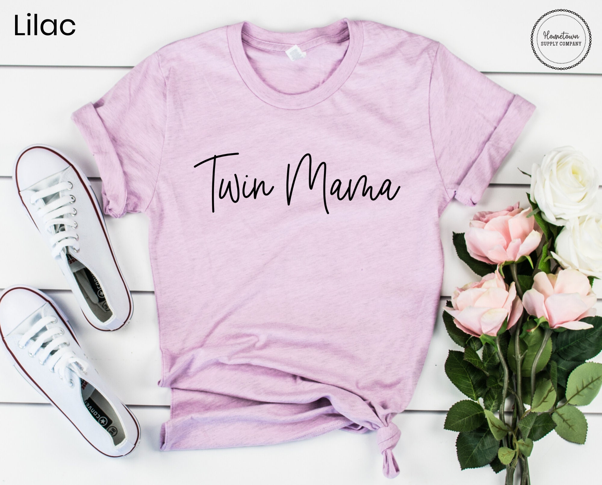 Twin Mama Shirt Twin Mom Mom of Twins Mom Shirt Gift for | Etsy