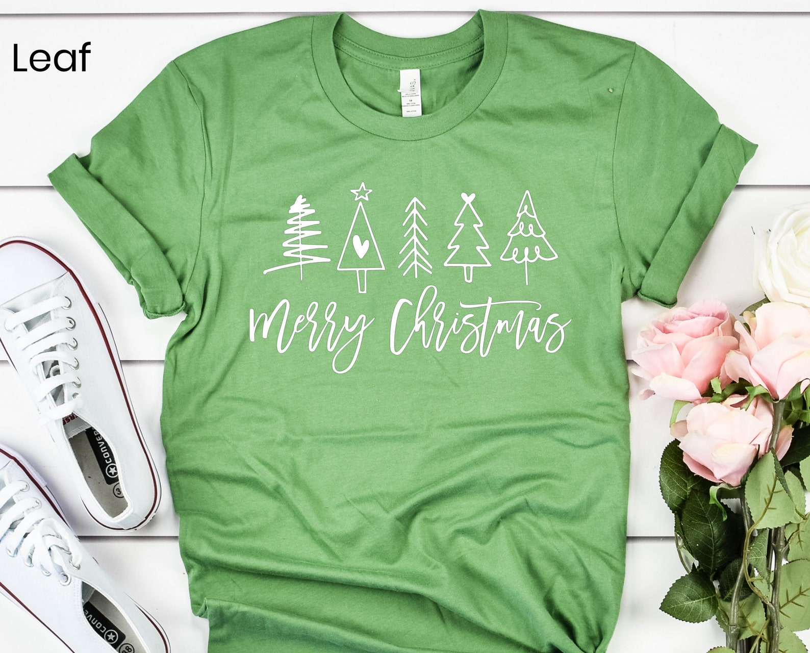 Merry Christmas Trees Shirt, Christmas Shirt, Holiday Shirt, Matching ...