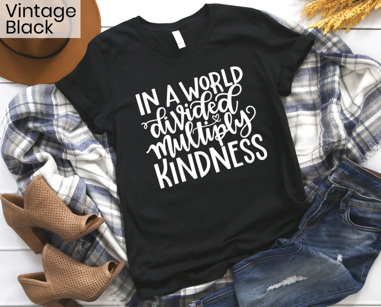 Multiply Kindness Shirt, Inspirational Math Teacher Shirt, in A World ...