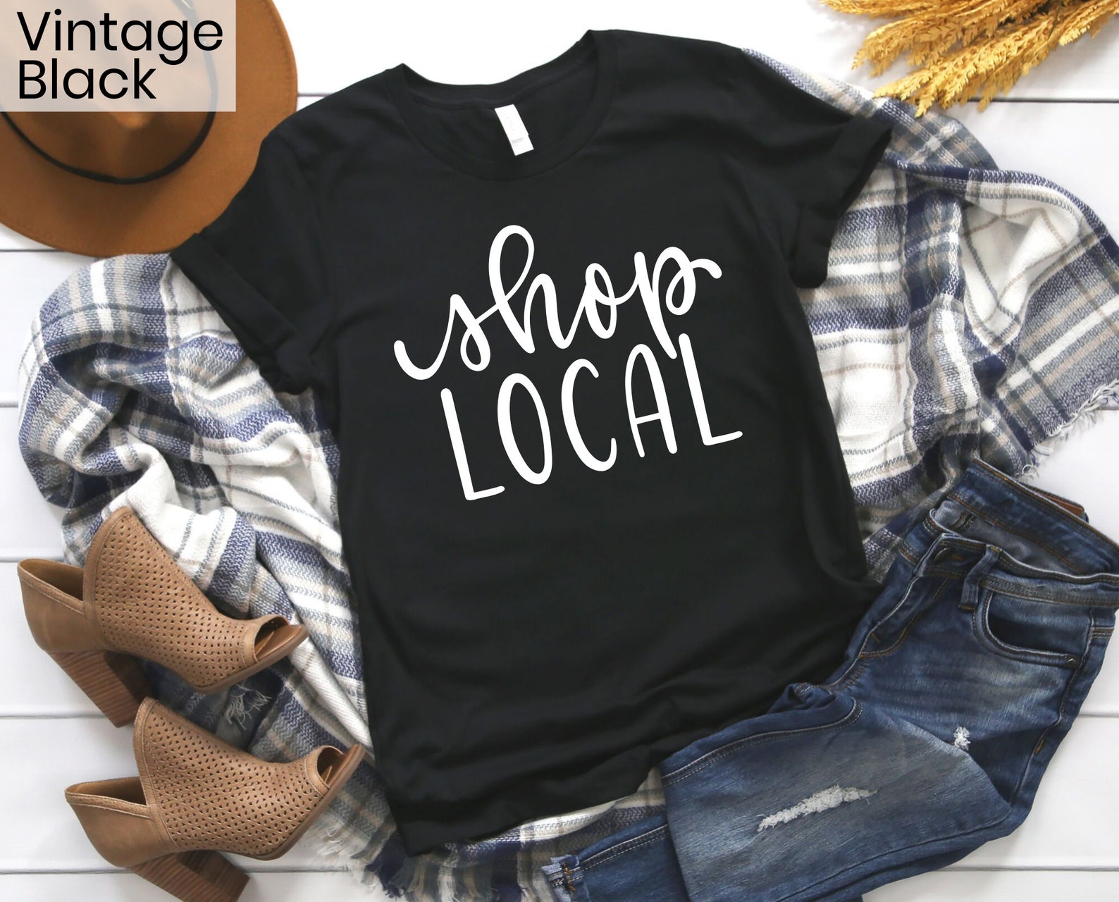 Shop Local Shirt Small Business Owner Tee Cute Vendor Tee | Etsy