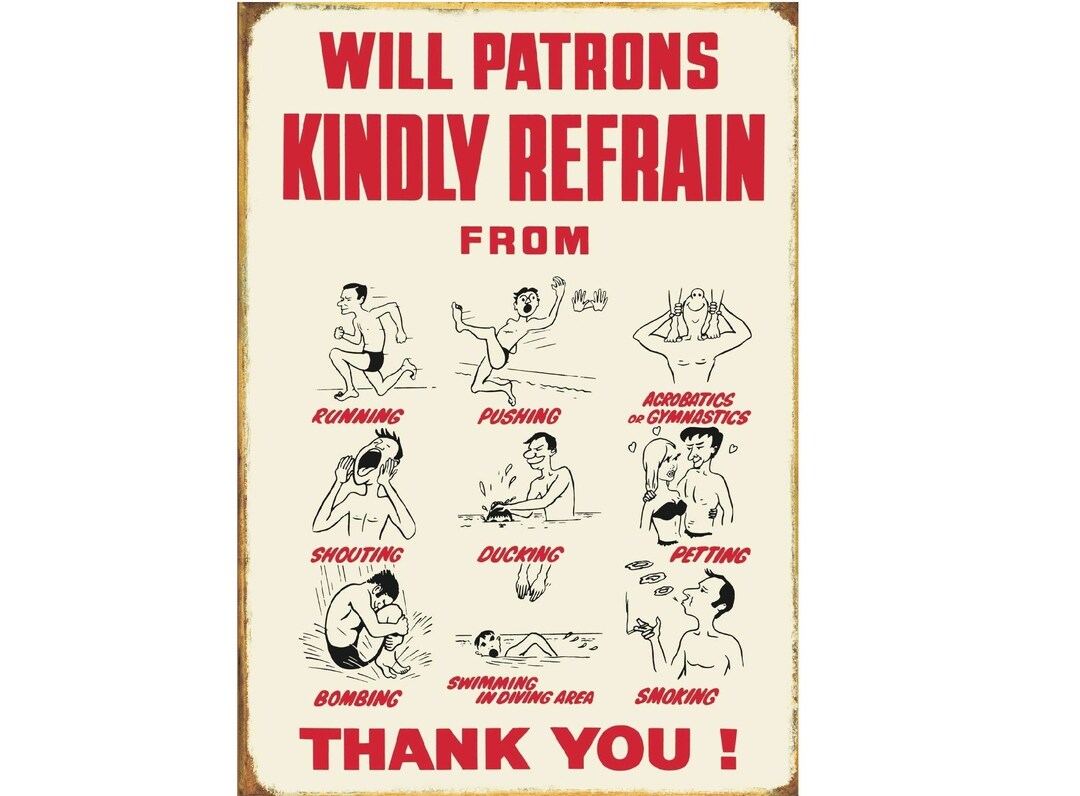 Retro Swimming Pool Rules Poster Print From The 80 s Etsy Retro Swimming Pool Rules Poster Print From The 80 s Etsy