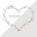 Wildflowers Heart Wreath, Watercolor Floral Clipart, Vilentines Day ...