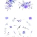 Purple Lavender Watercolor Floral Clipart Violet Lilac Flowers Clip Art ...