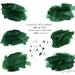 Emerald Green Watercolor Splashes Gold Frames Brushes Clipart Wedding ...