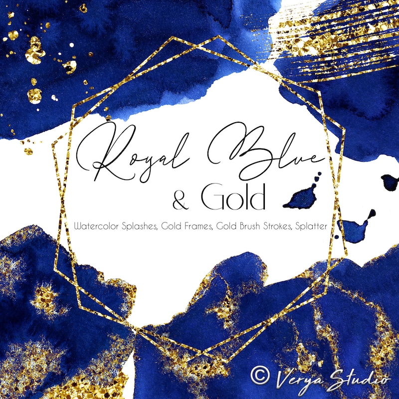 Royal Blue Invite - Etsy