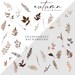 Boho Fern Fall Leaves Clipart Watercolor Dried Ferns Botanical Clip Art ...