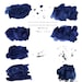 Indigo Blue Watercolor Splashes Clipart Navy Splodges Splatter Clip Art ...
