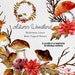 Watercolor Autumn Leaf Mushroom Clipart, Autumn Cliparts, Fall ...