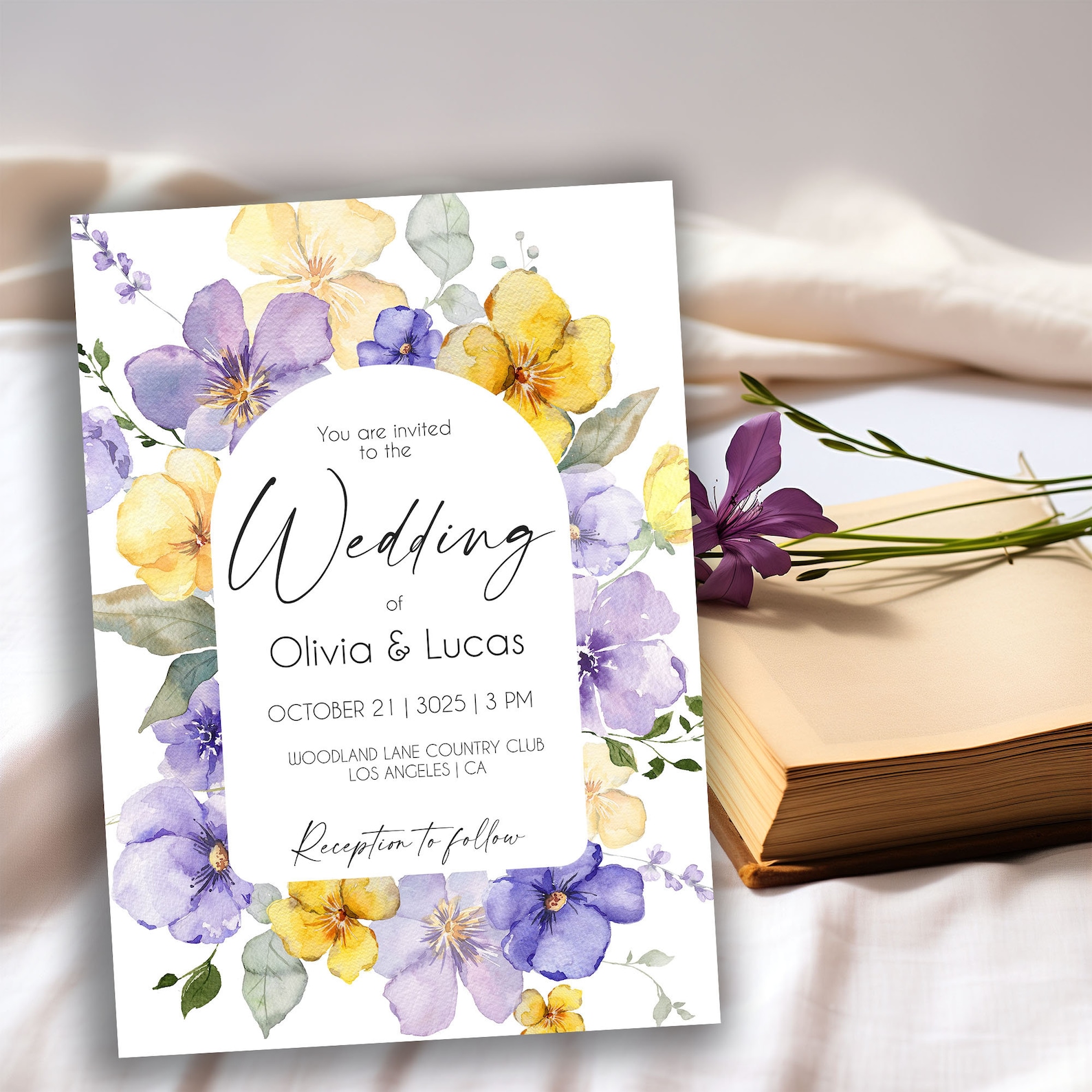 Sunshine Lavender Yellow Floral Clipart Watercolor Flowers Frames Clip ...