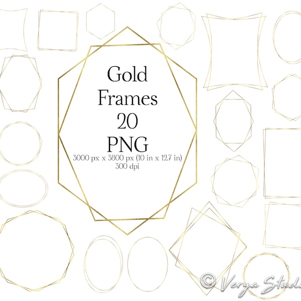 Gold Frame - Etsy