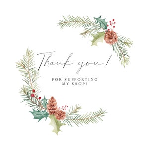 Pine Winter Berries Clipart Watercolor Christmas Clip Art Pine Cones ...