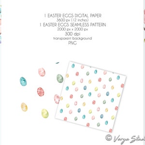 Easter Clipart Watercolor Spring Clip Art Easter Eggs Spring Floral ...