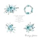 Mint Watercolor Flowers Clipart Floral Clip Art Mint Green Roses ...