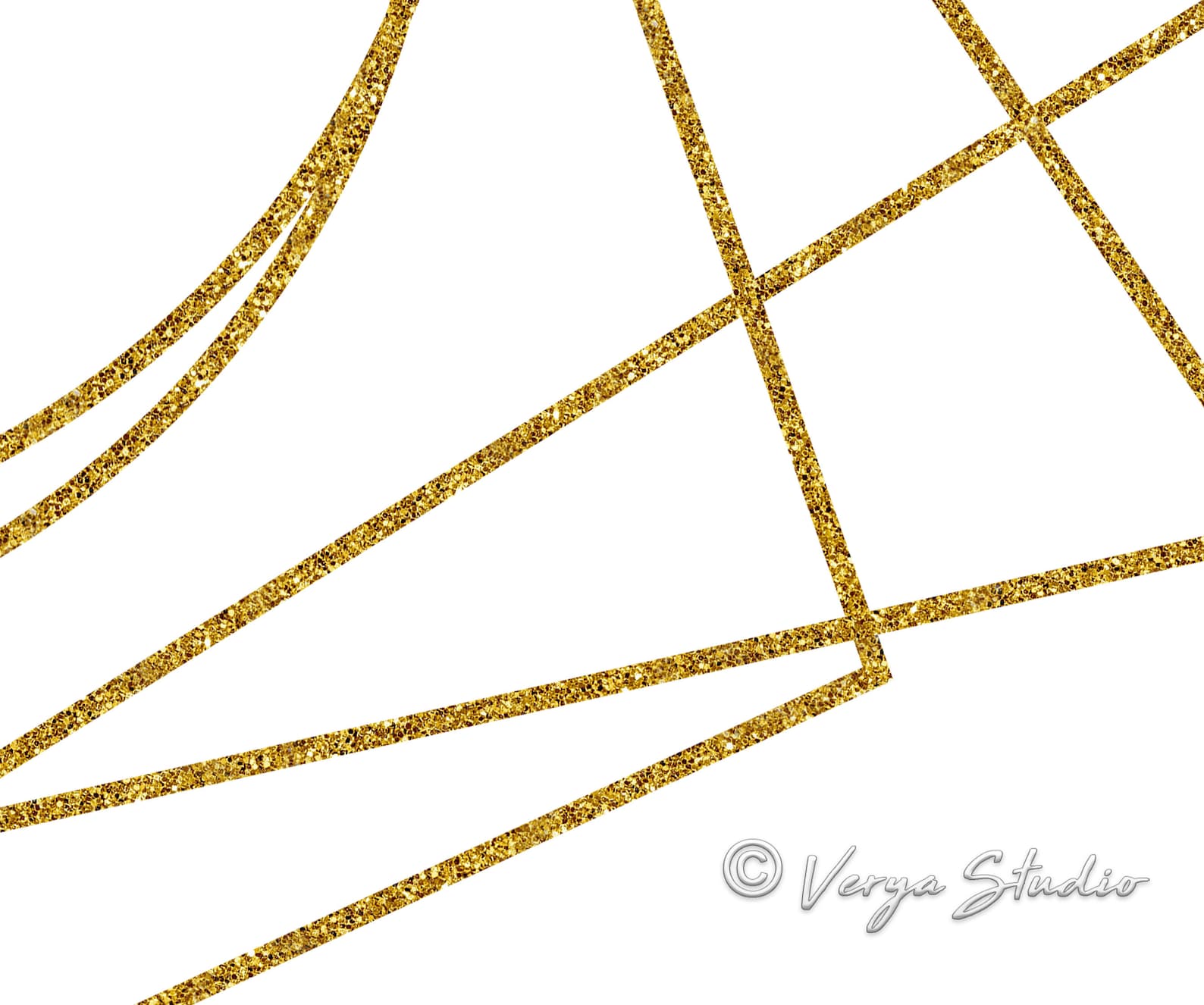 Gold Rahmen Clipart Polygon Gold Glitter Rahmen Clip Art | Etsy