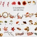 Watercolor Autumn Leaf Mushroom Clipart, Autumn Cliparts, Fall ...
